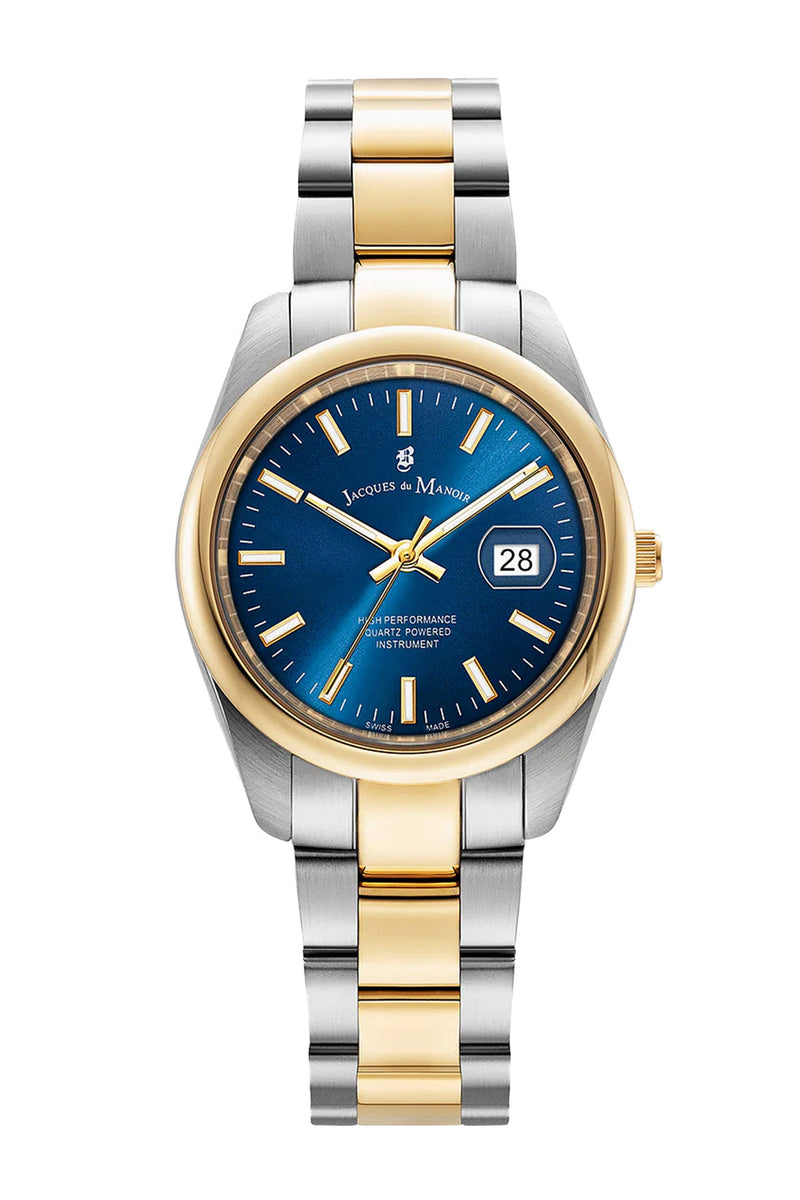 JDM Inspiration Allure 32mm Blue Dial Two Tone Stainless Strap Watch ...